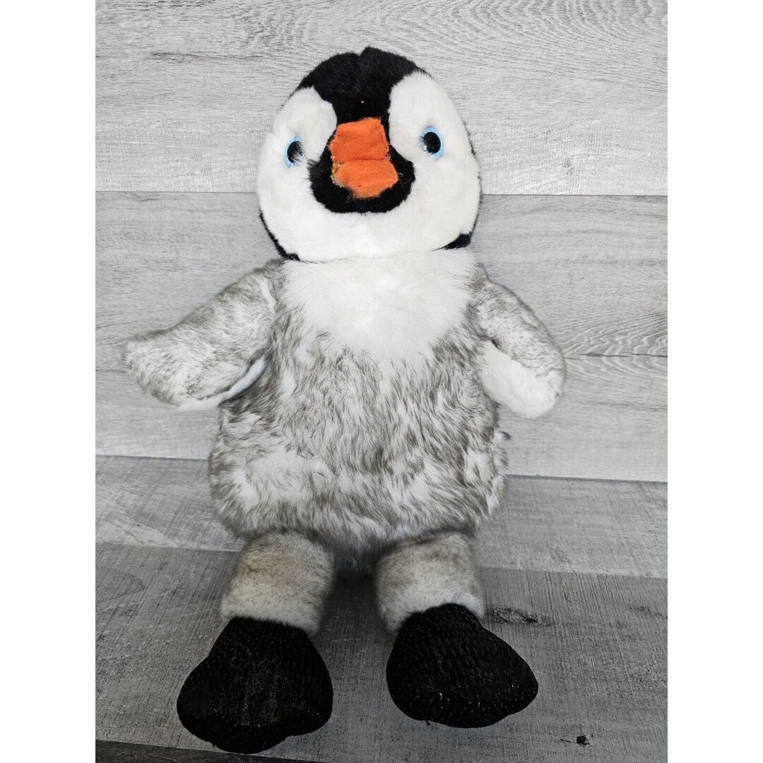 Vtg BUILD-A-BEAR Happy Feet Plush Penguin 18" Stuffed Animal Artic ...