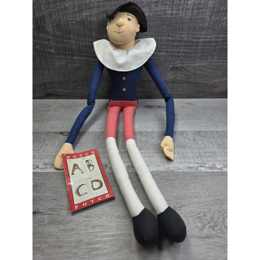 1996 HOTCH POTCH Doll Colonial Williamsburg 21" Toy by Merrymakers W ...