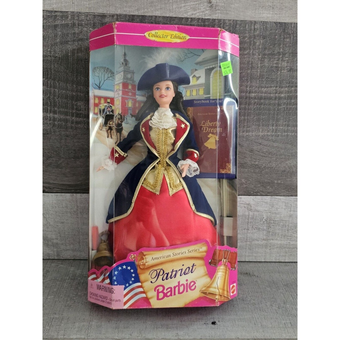 Vintage 1996 Retired COLLECTOR EDITION Patriot BARBIE Pioneer Woman ...