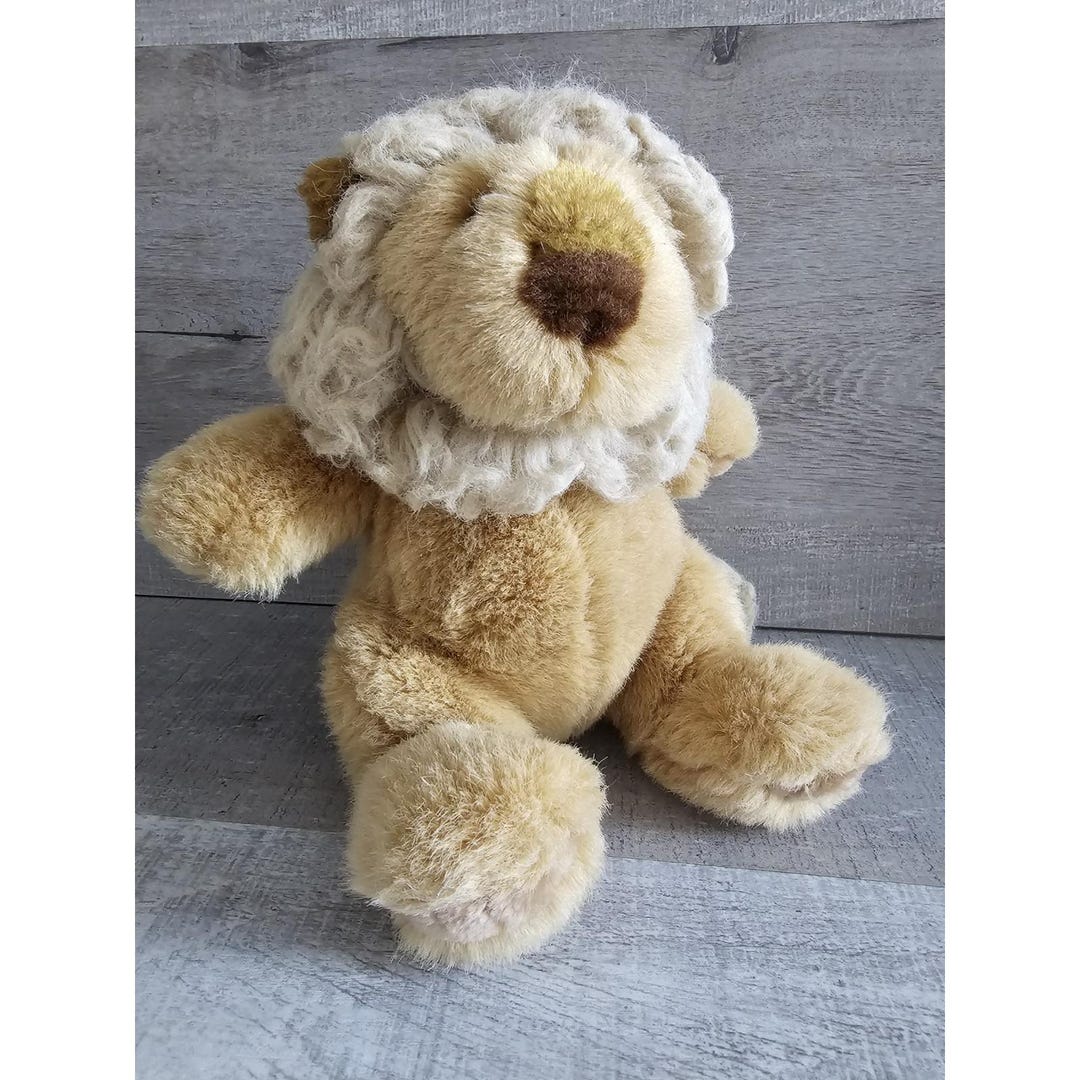 Vintage 1988 GUND Casey the Lion Plush 8" Stuffed Animal Circus - Etsy