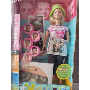 Vtg BARBIE Doll Nsync #1 Fan With CD & Collector Cards 2000 Mattel ...