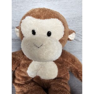 Ty Pluffies Plush Dangles Monkey Brown Cream Lovey Plastic Eyes Stuffed ...