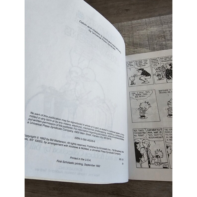 1992 Calvin and Hobbes Attack of the Snow Goons Bill Watterson ...