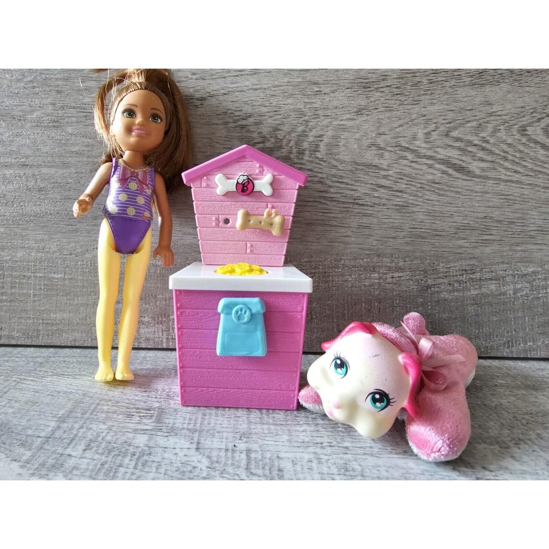 Barbie Chelsea Doll With Pet Food Shop & Puppy Surprise Puppy Lot - Etsy