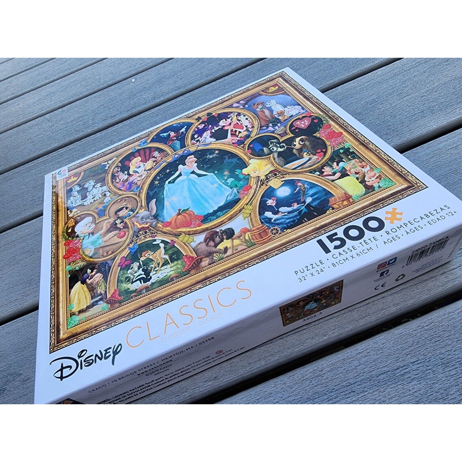 Disney Classics Collage 1500 Piece Jigsaw Puzzle Ceaco 3402-3 ...