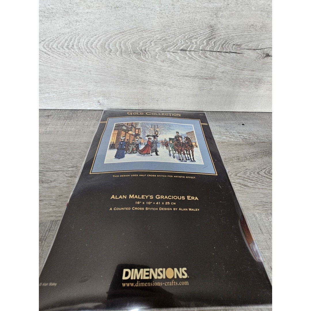 Vtg Dimensions Gold Collection Alan Maley's Gracious Era Cross Stitch ...