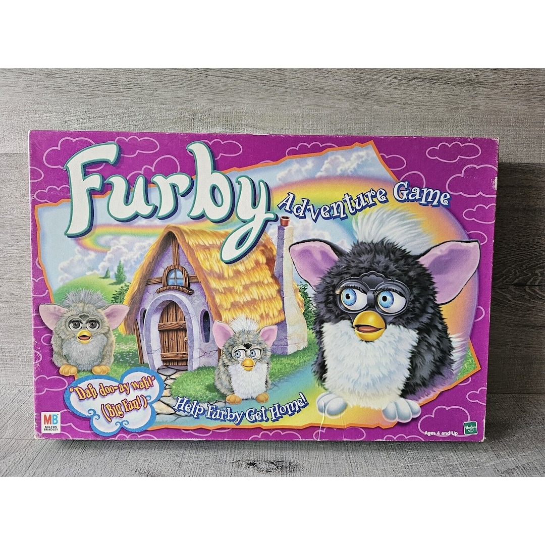Vintage Furby Adventure Game Hasbro Milton Bradley Furbyland Board Game ...