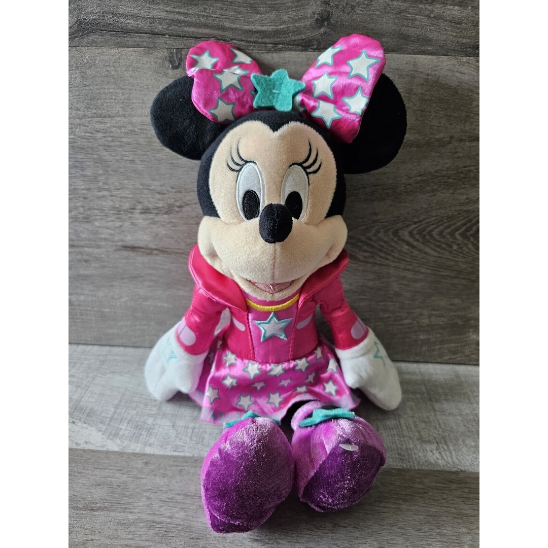Disney Junior Minnie Plush "light up Star" Pop Star Singing Minnie ...