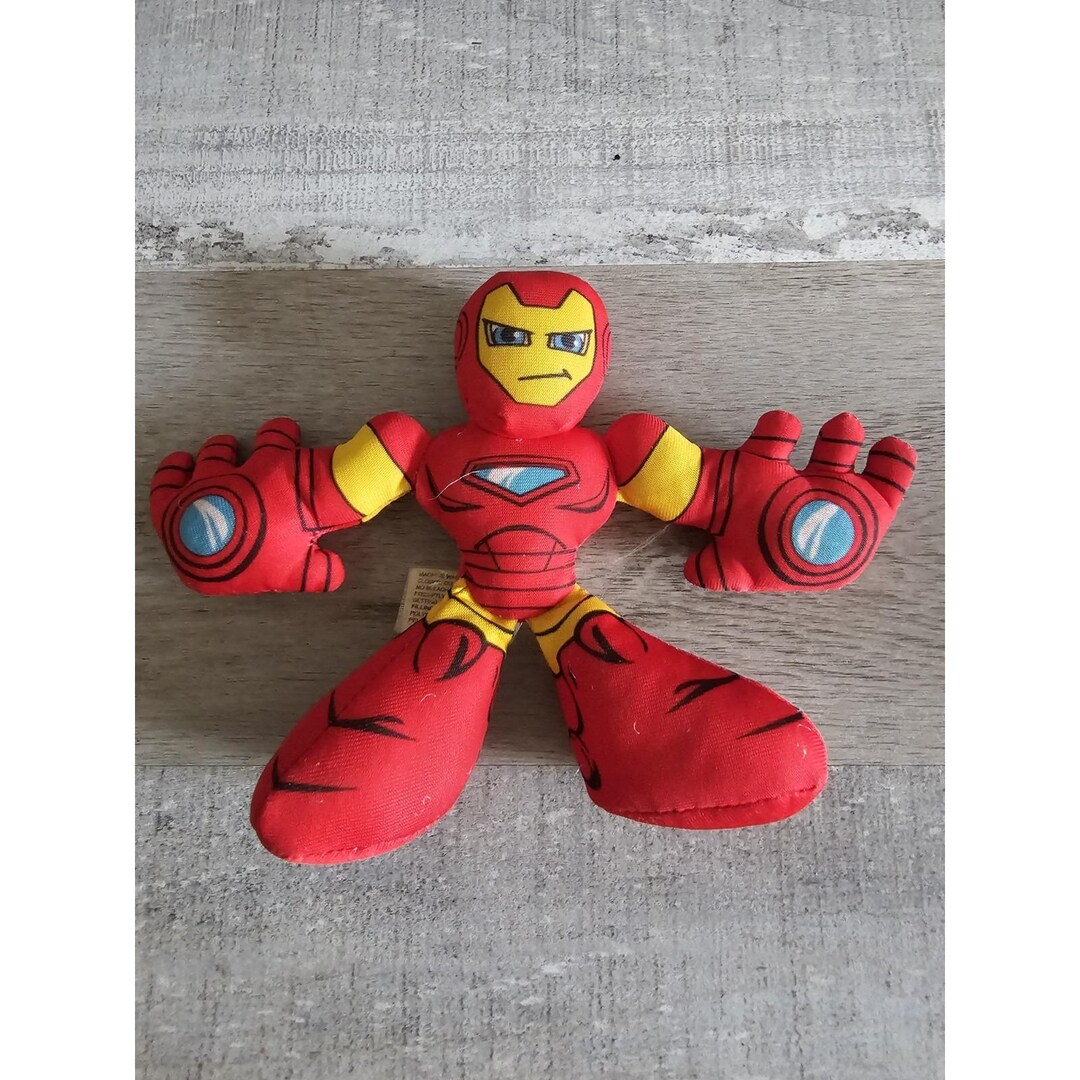 Hasbro Super Hero Adventures Bean Bash Plush Iron Man 6" - Etsy