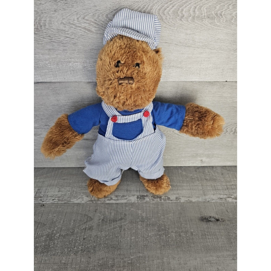 Cuddle Zoo Casey Railroad Conductor Plush Teddy Bear Stuffed Animal ...