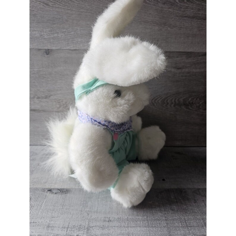Vtg White Rabbit Animated Plush 16 Sings Peter Cottontail Ears Move ...
