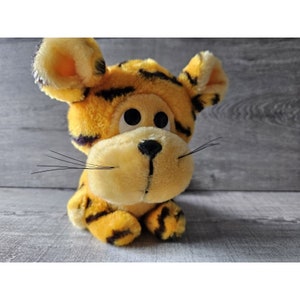 Rare! Vintage 1984 DAKIN Pouty Sad Tiger Cub Plush Toy Stuffed Animal 7 ...