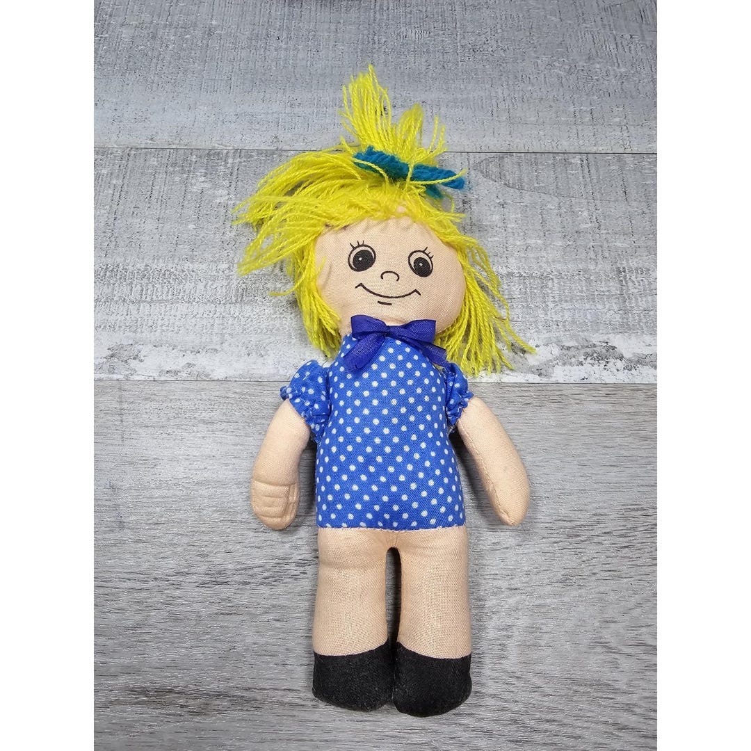 Vintage 1986 Dakin Blue Bonnet Sue Cloth Nabisco Advertising Doll 9 ...