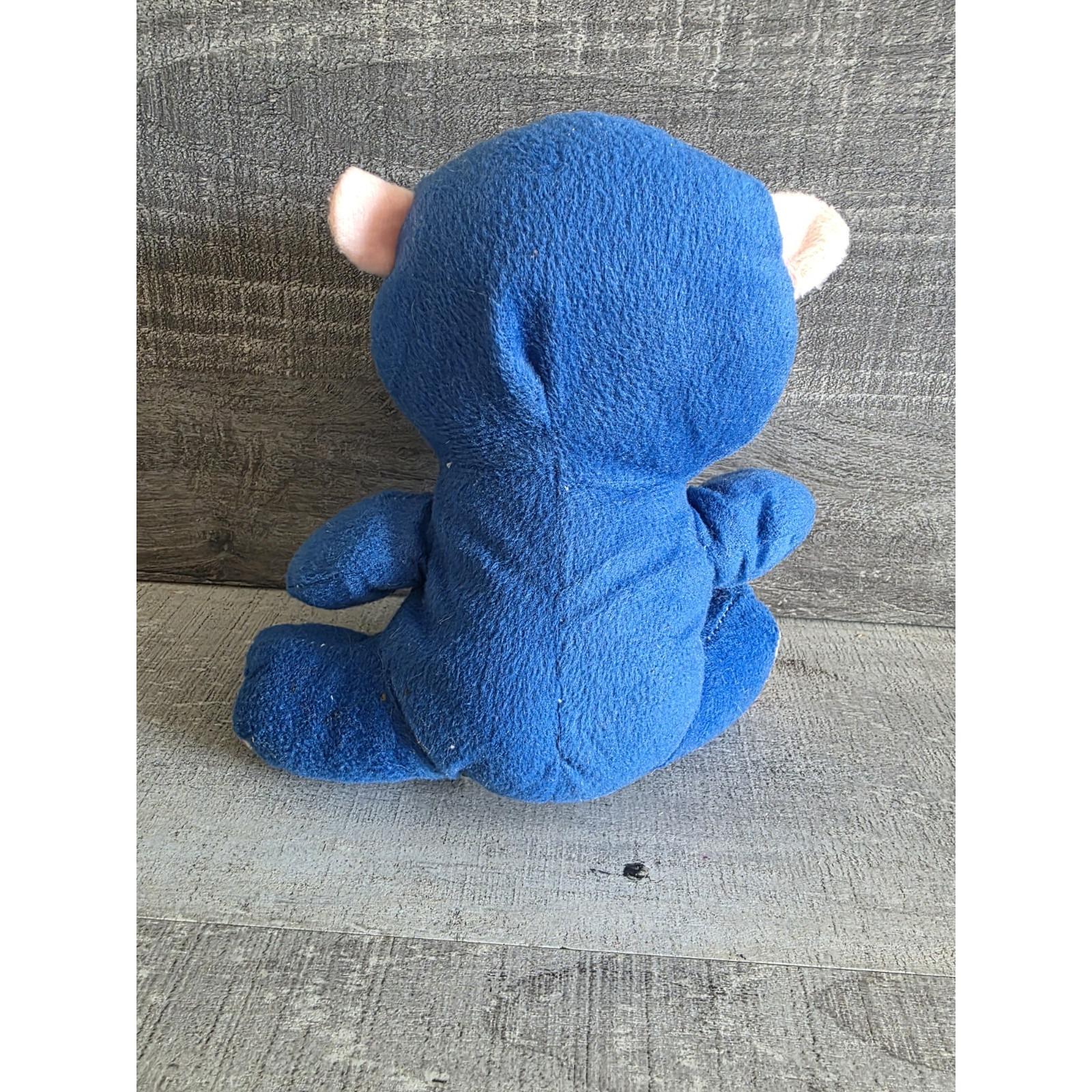 RARE Vtg ECO International Affe Blau 7 "Lovey Weiches Plüsch Stofftier ...