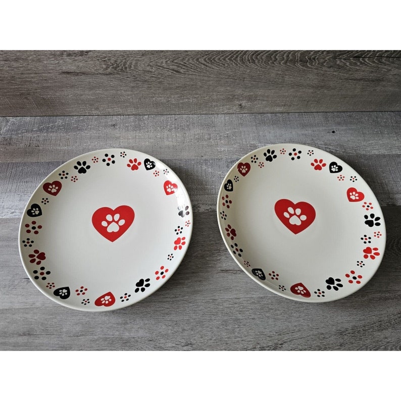 New Temp-tations Seasonal Dinner Plates 10.5" Pawfetti Set of 2 ...
