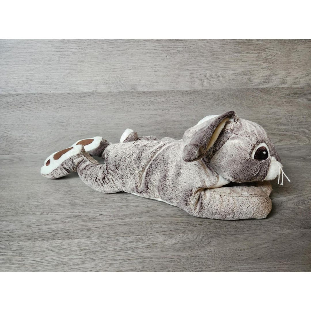 Ikia Vandring Hare Rabbit Grey Soft Toy Easter Bunny Plush Stuffed ...