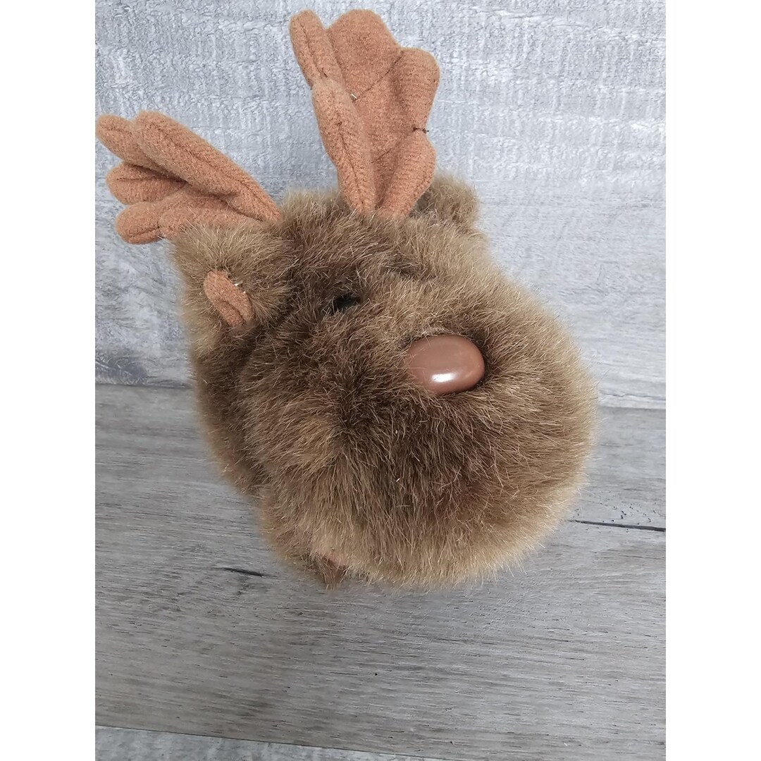 Vintage Puffkins Plush Stuffed Animal Toy Gus the Moose Brown Woodland ...