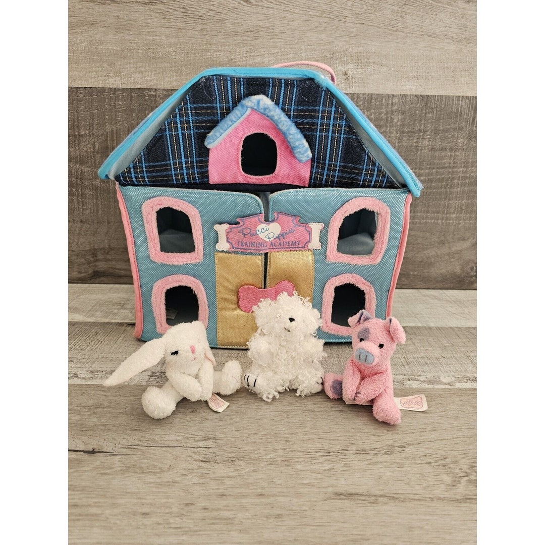 Pucci Puppies Mini Plush Dog With Training Academy~ Maltese Bunny Pig ...