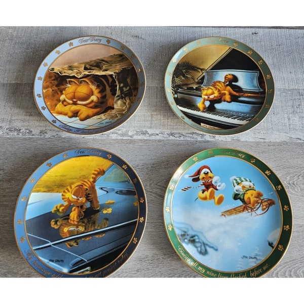 Garfield Plates Dear Diary Series - Etsy