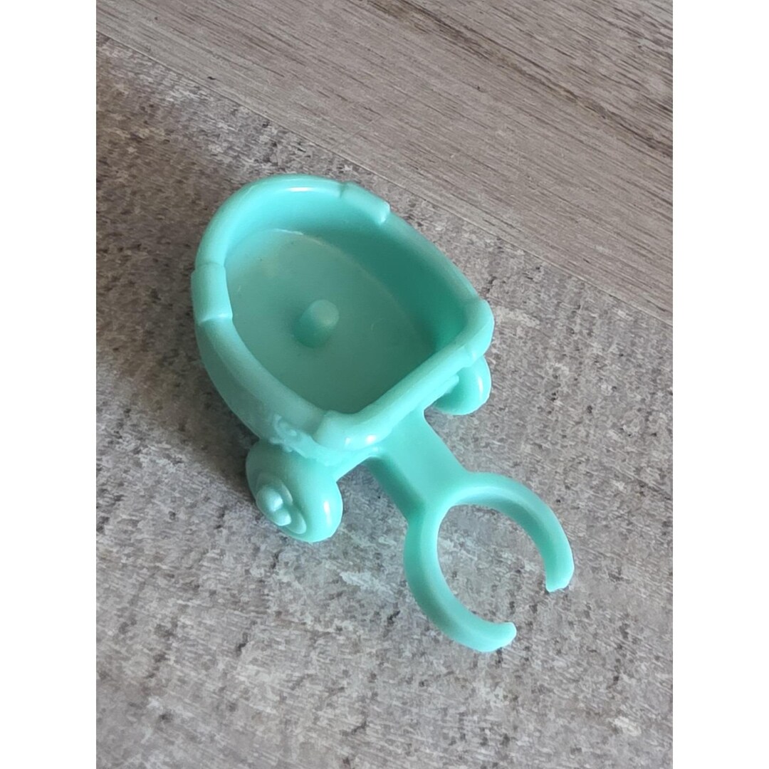 Littlest Pet Shop LPS Aqua Green Teal Wagon Carrier Replacement Piece ...