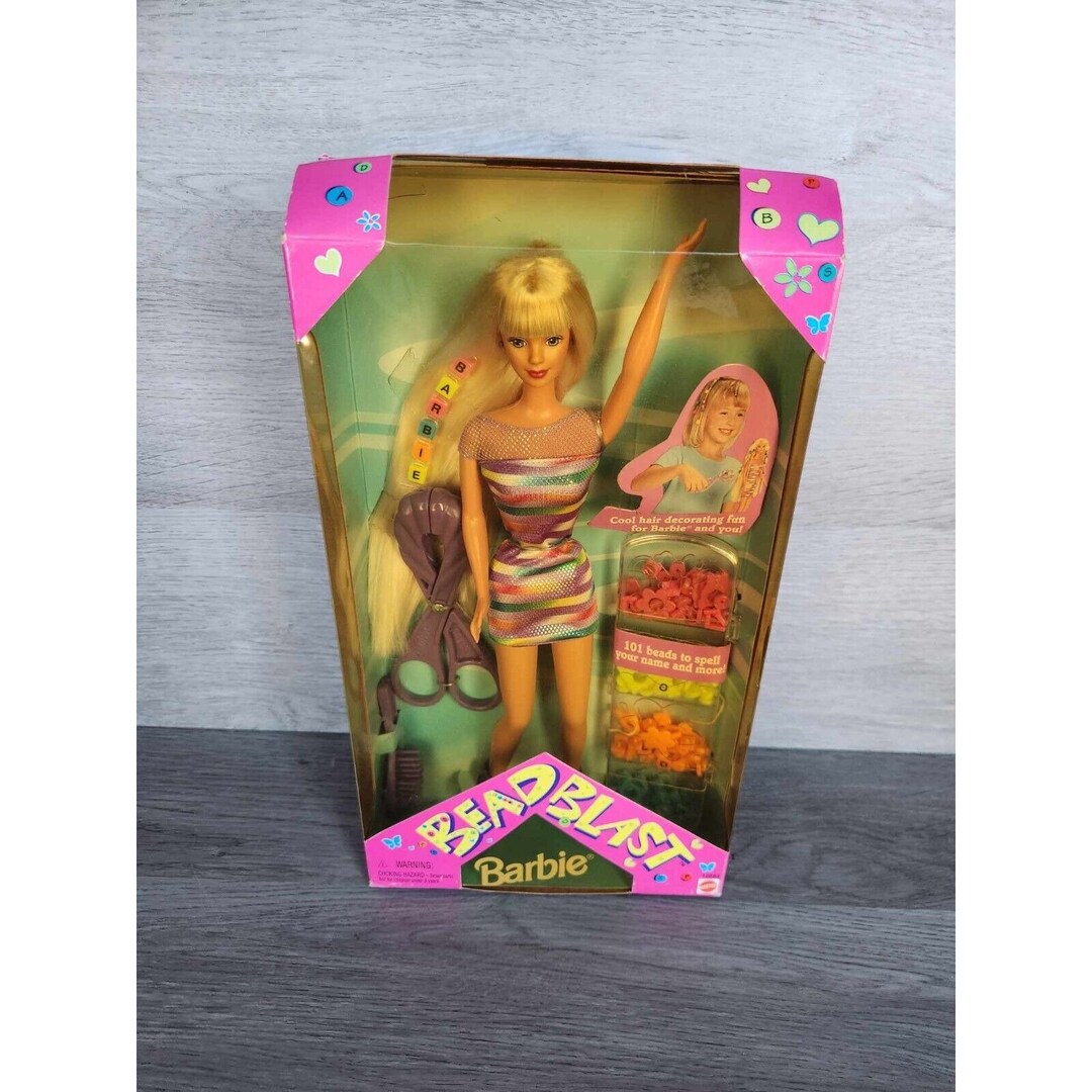 Vintage Bead Blast Barbie Doll 1997 Mattel #18888 Beads NEW! - Etsy