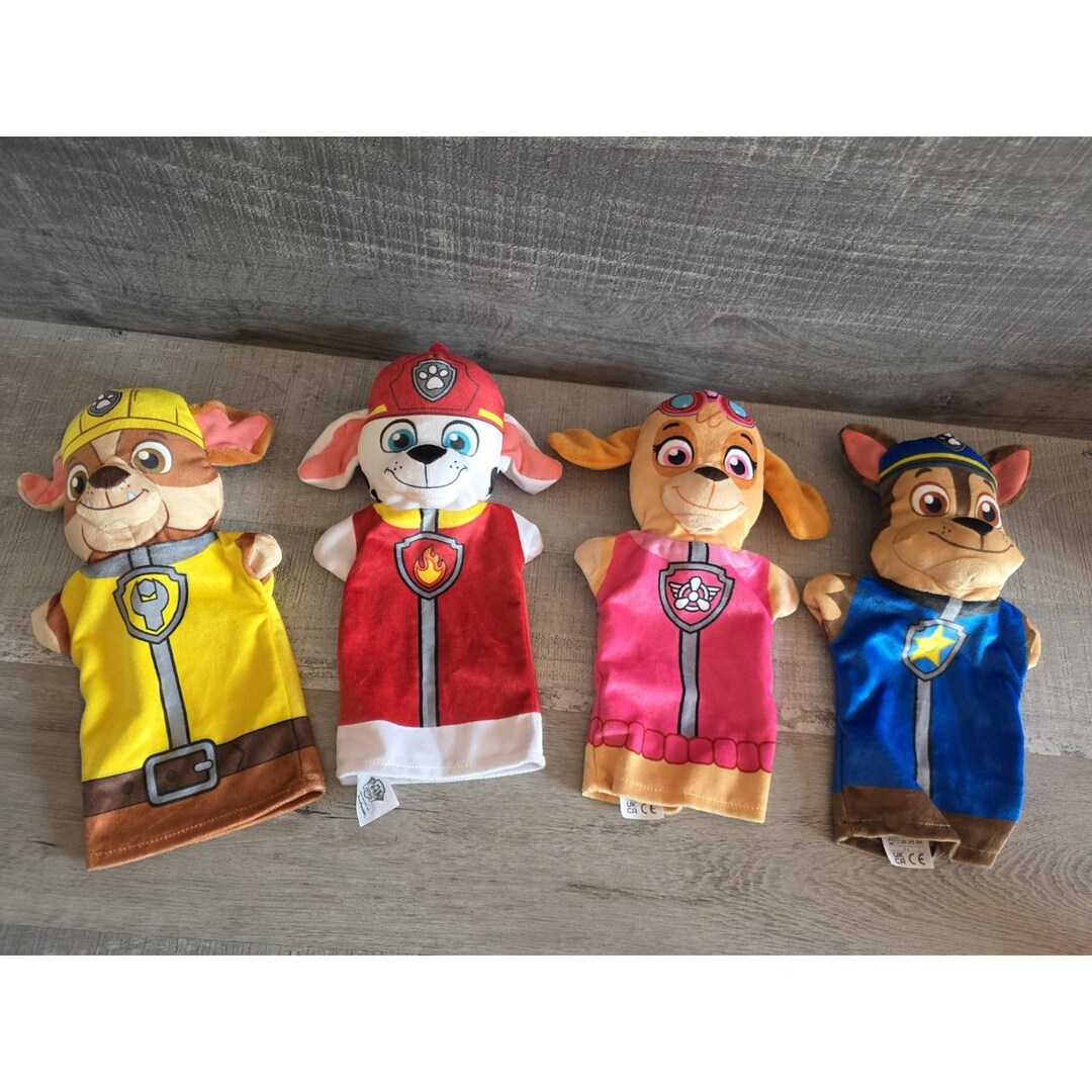 Paw Patrol Marshall Skye + Hand Puppet Plush Lot Puppy Melissa & Doug ...
