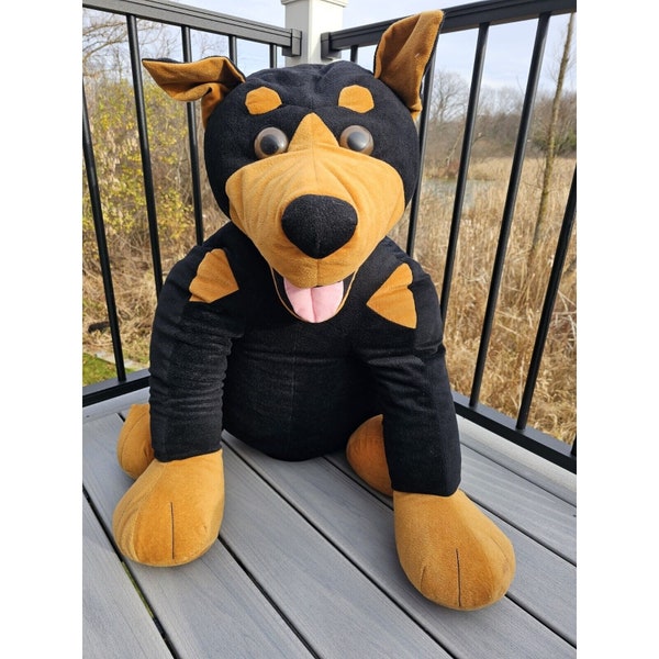Doberman Plush - Etsy