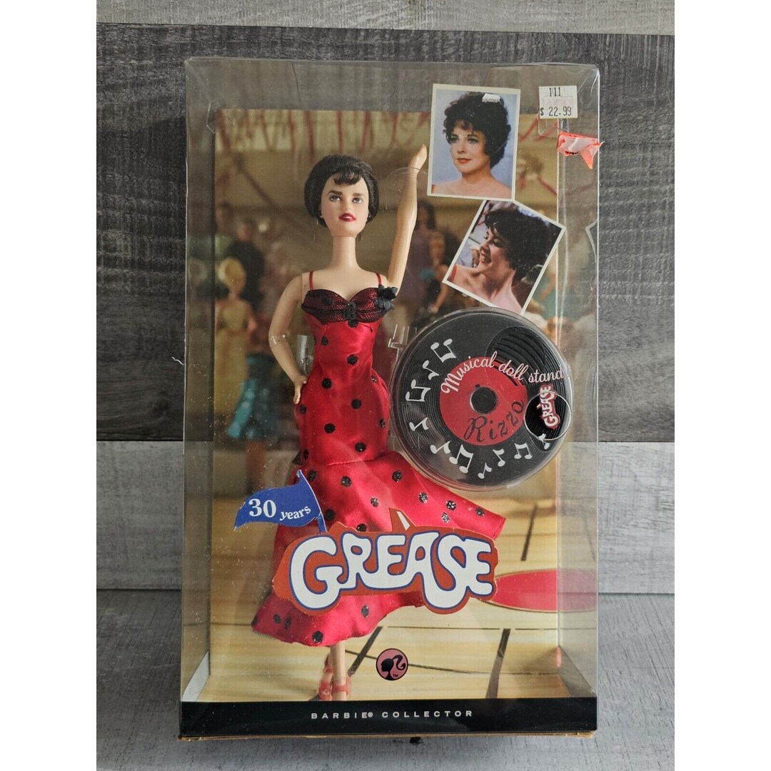 Barbie Pink Label Rizzo Red Dress 30 Years of "grease" Musical Doll ...