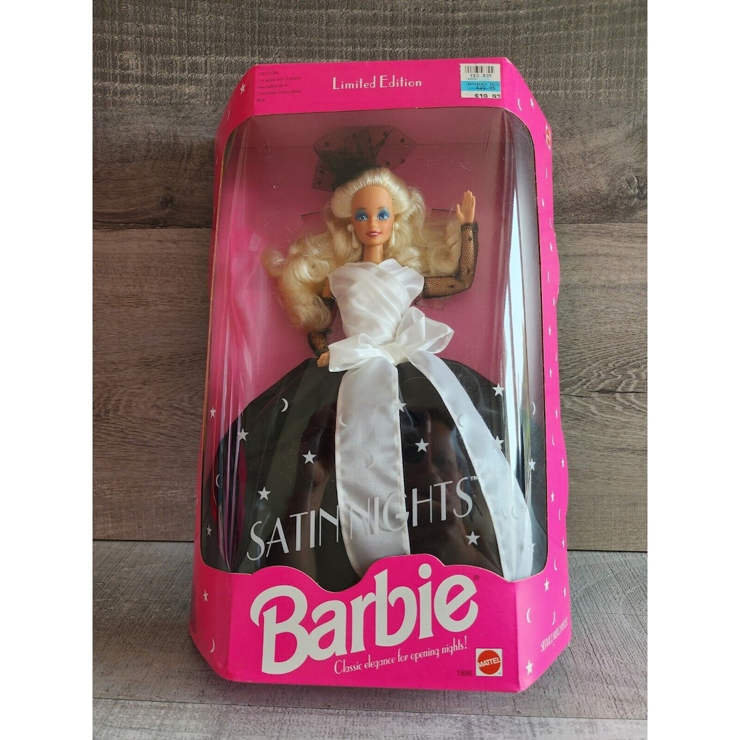 Vintage Barbie 1992 Satin Nights Barbie #1886 Limited Edition New - Etsy