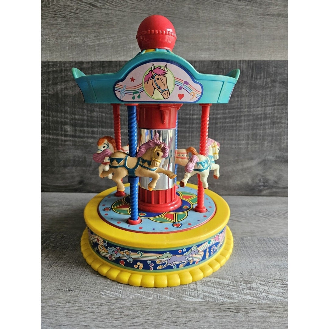1991 Musical Merry Go Round Carousel Redbox Toys No. 23137 it's a Small ...