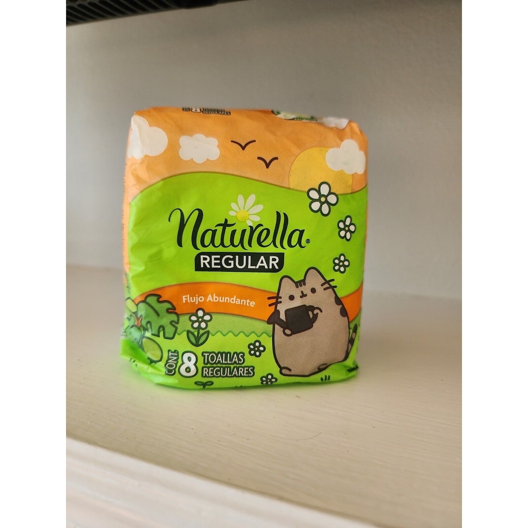 Pusheen Naturella Pads - Travel Size -8 - Regular Toallas - New - Etsy