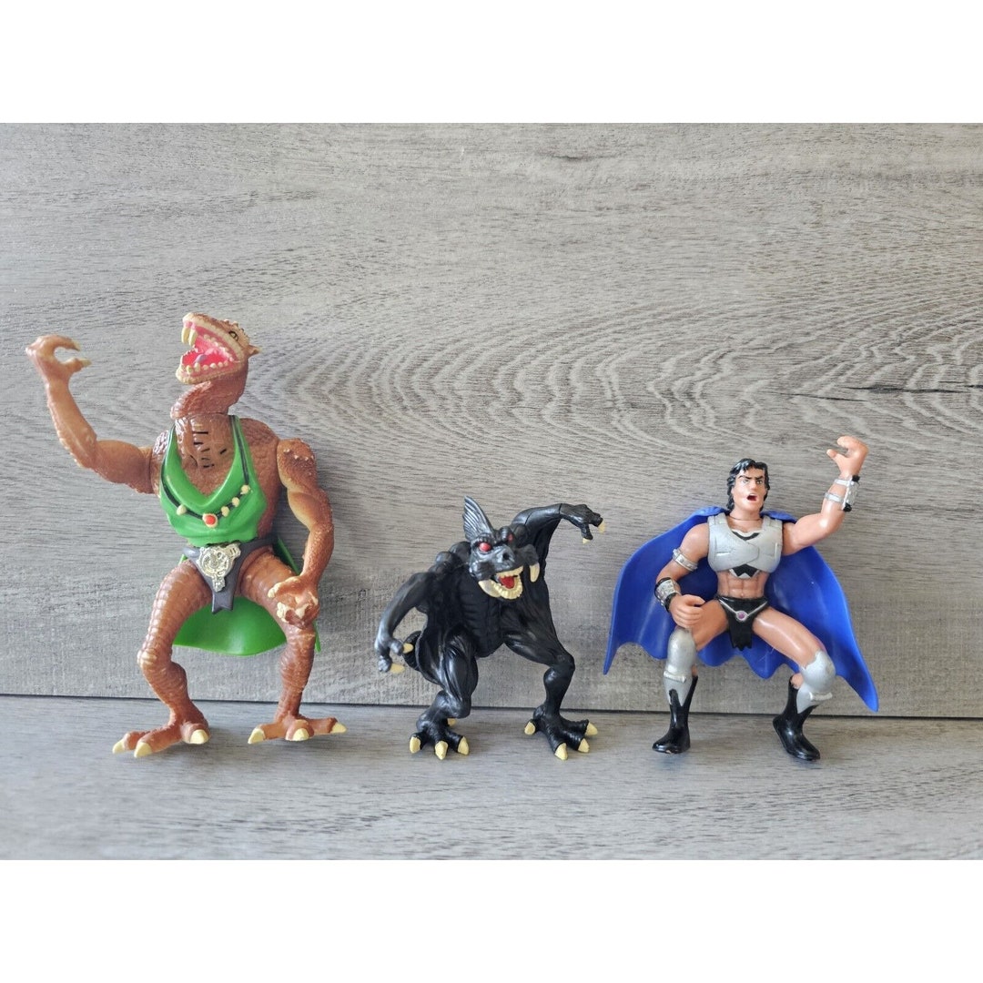 Vtg Tarzan Conqueror of Mars 3.5" Mahar Alien Action Figure Lot of 3 ...