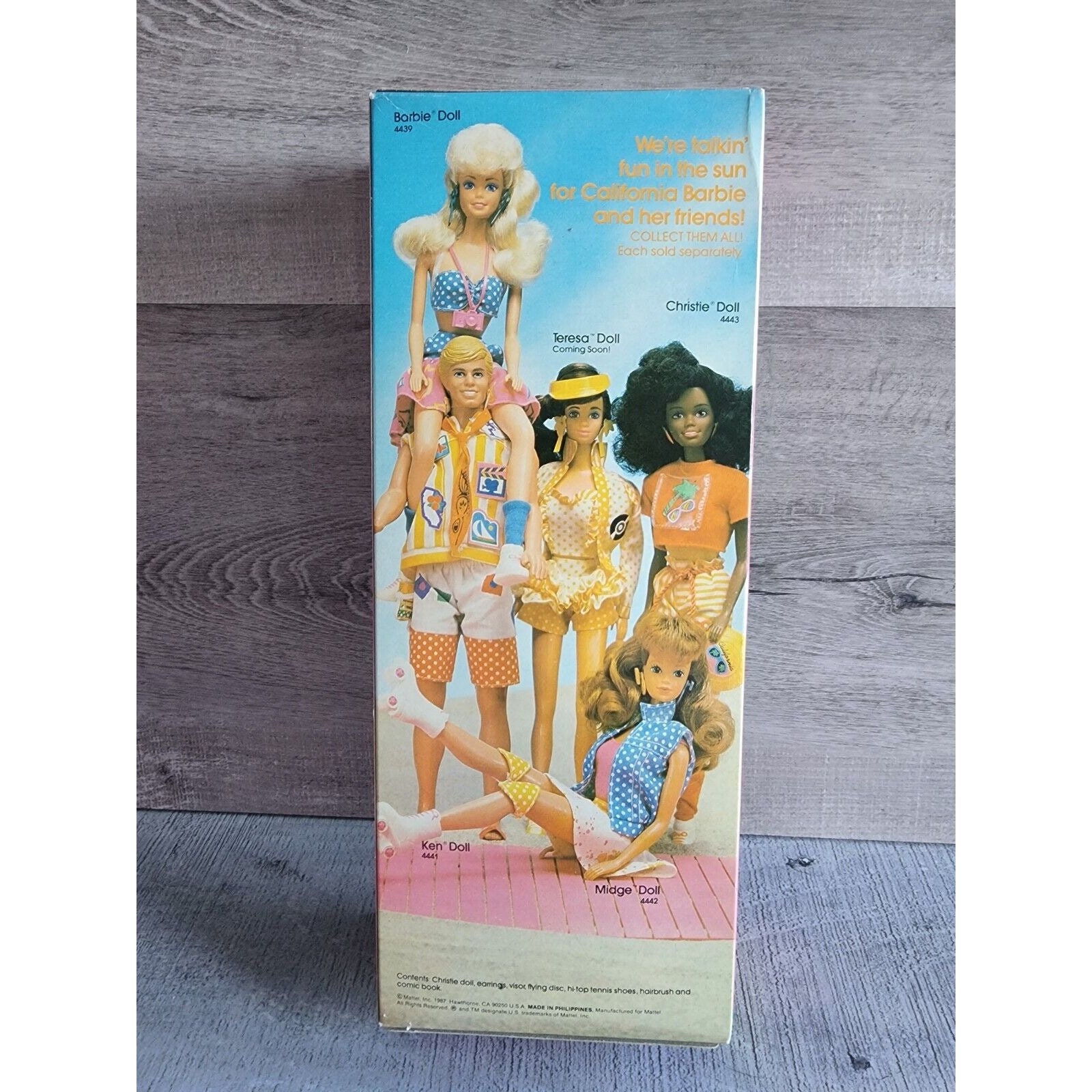 Vintage 1987 California Dream Barbie CHRISTIE Doll Mattel 4443 - Etsy
