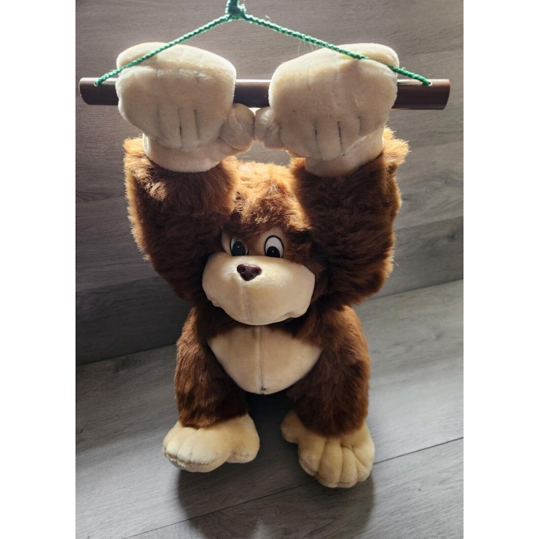 Vtg Circus Circus Casino Gorilla Monkey 22”plush Hanging Brown Stuffed ...