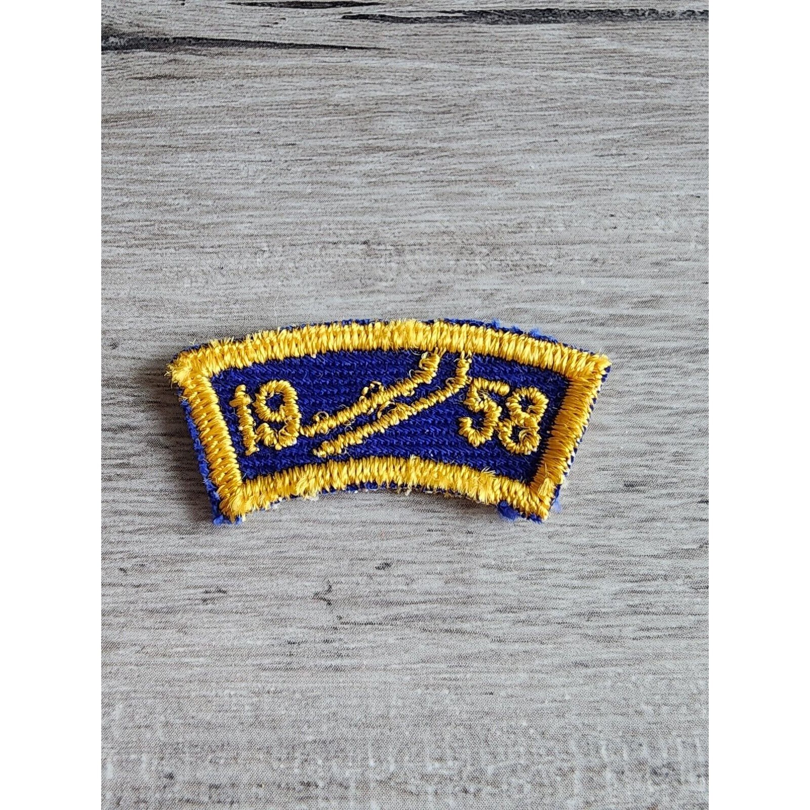 Vintage Boy Scout Blue Segment Gold Yellow PATCH 1958 BSA - Etsy