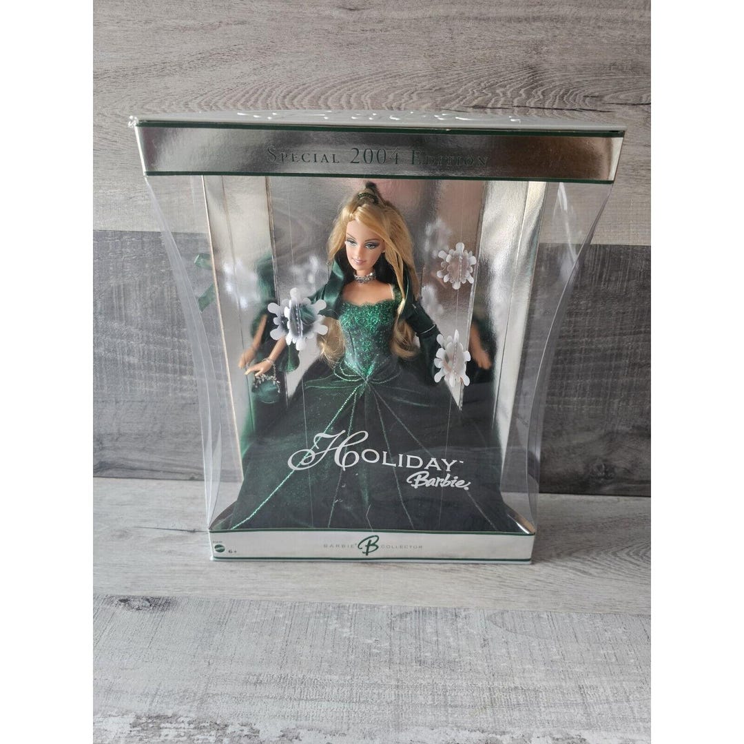 Vintage 2004 Holiday Barbie Green Dress Special Edition NRFB Mattel - Etsy