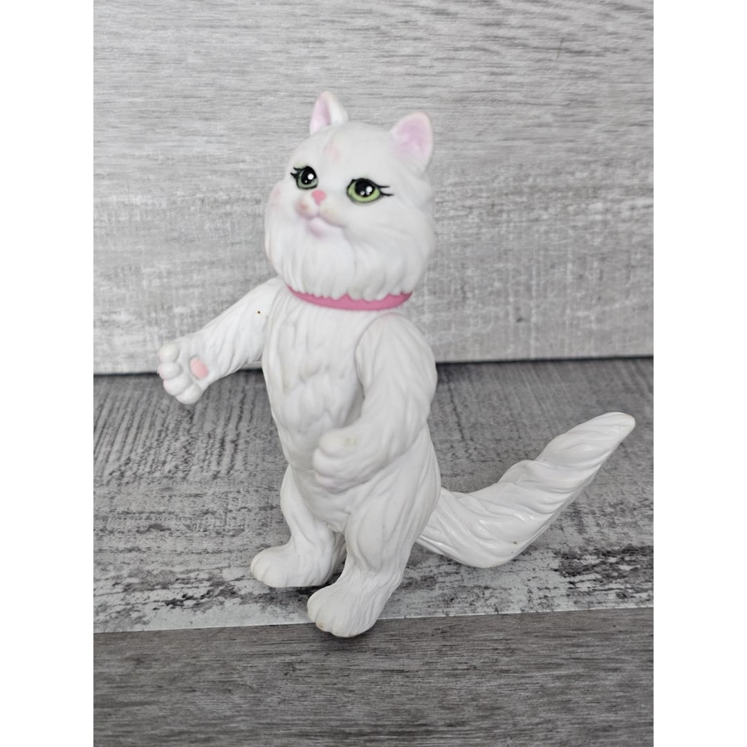 Barbie Posh Pets 2003 Vintage Mother Standing White Cat RARE Toy - Etsy