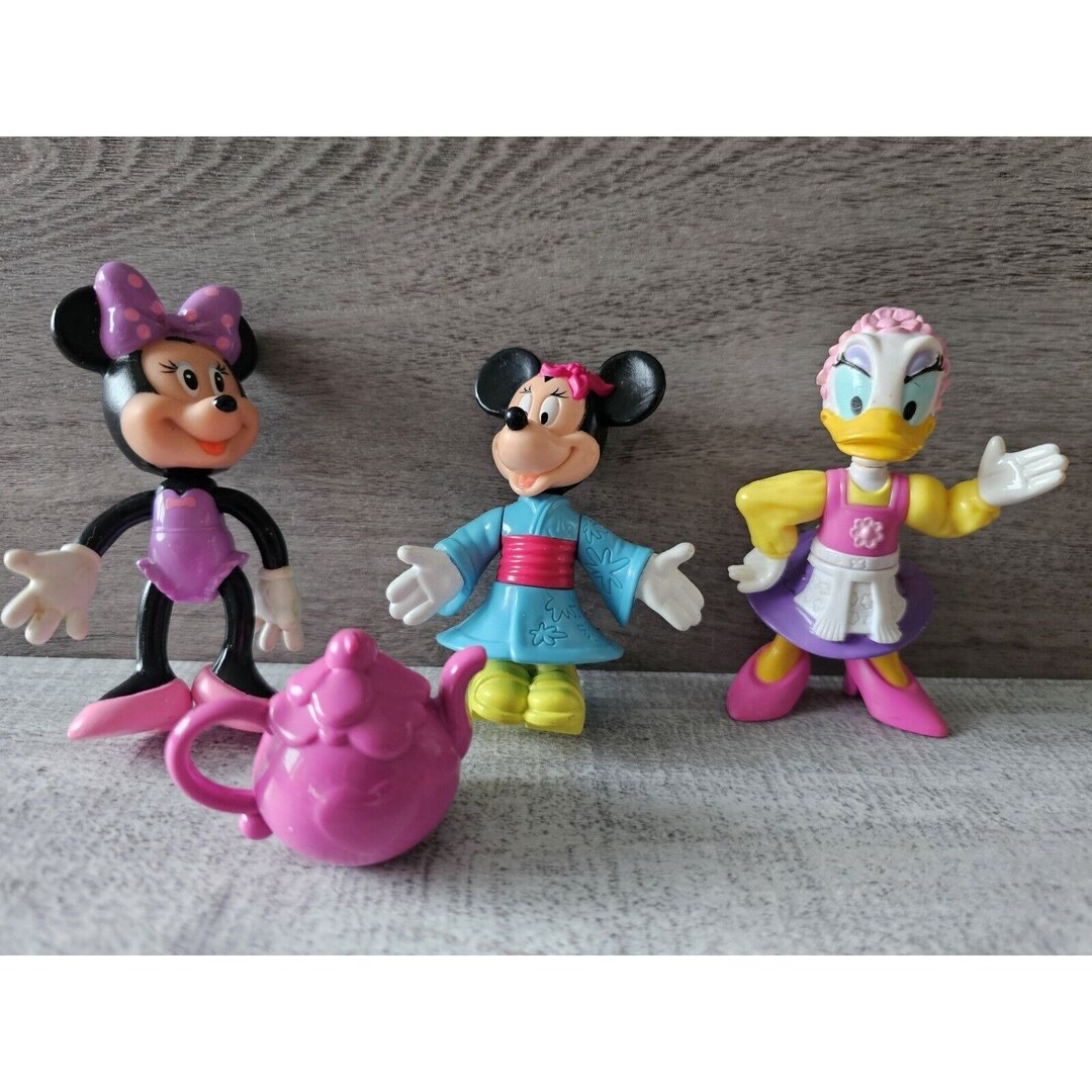 Vintage 1994 Disney Minnie Mouse Epcot Center Figure Kimono Japan Daisy ...