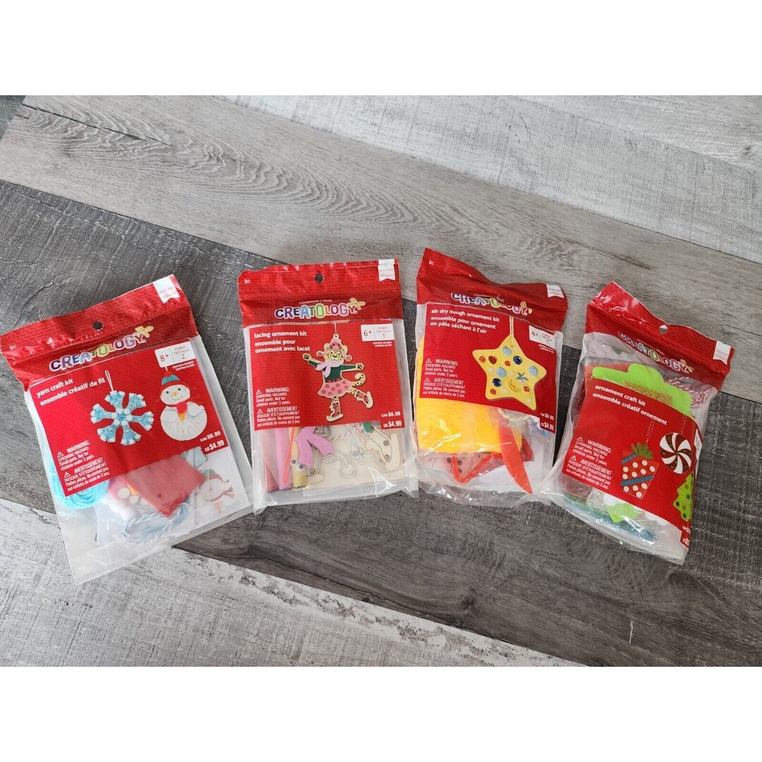 Christmas Ornament Craft Kits Lot OF 4 - Creatology Sealed DIY NEW Tree ...