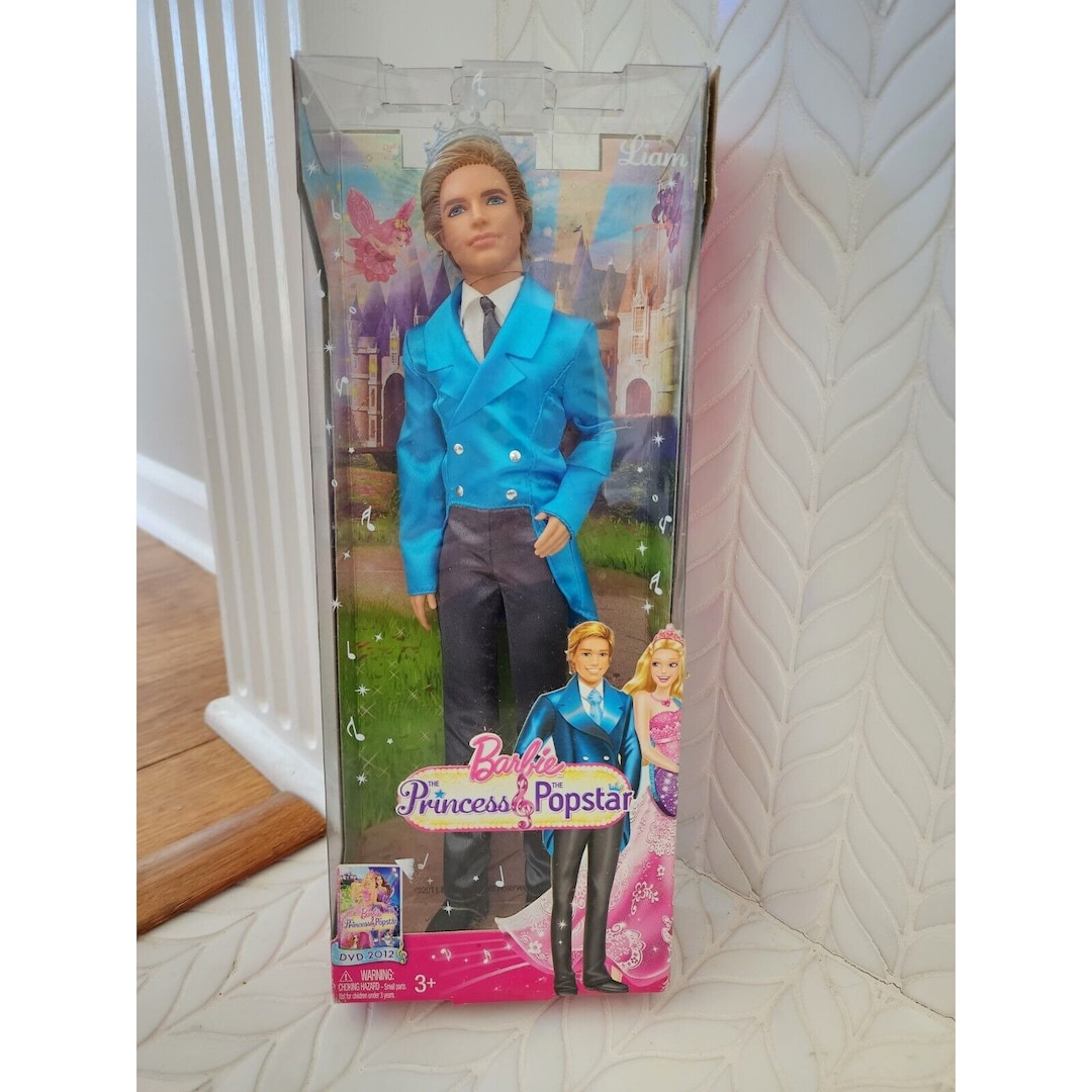 Rare Barbie the Princess & Popstar Prince Liam Boy Man Doll X3692 New ...