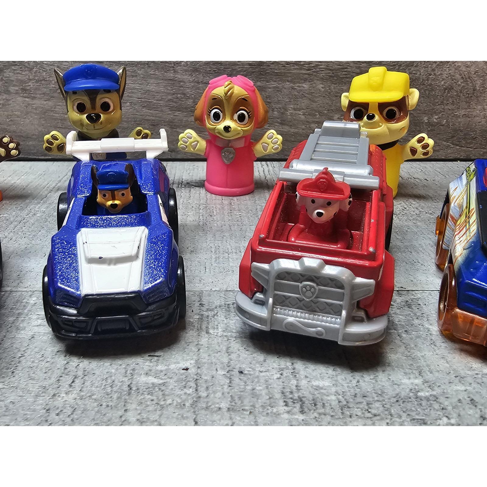 Paw Patrol Cars Bundle Figure Paw Patrol Play Time Bonus Finger Puppets ...