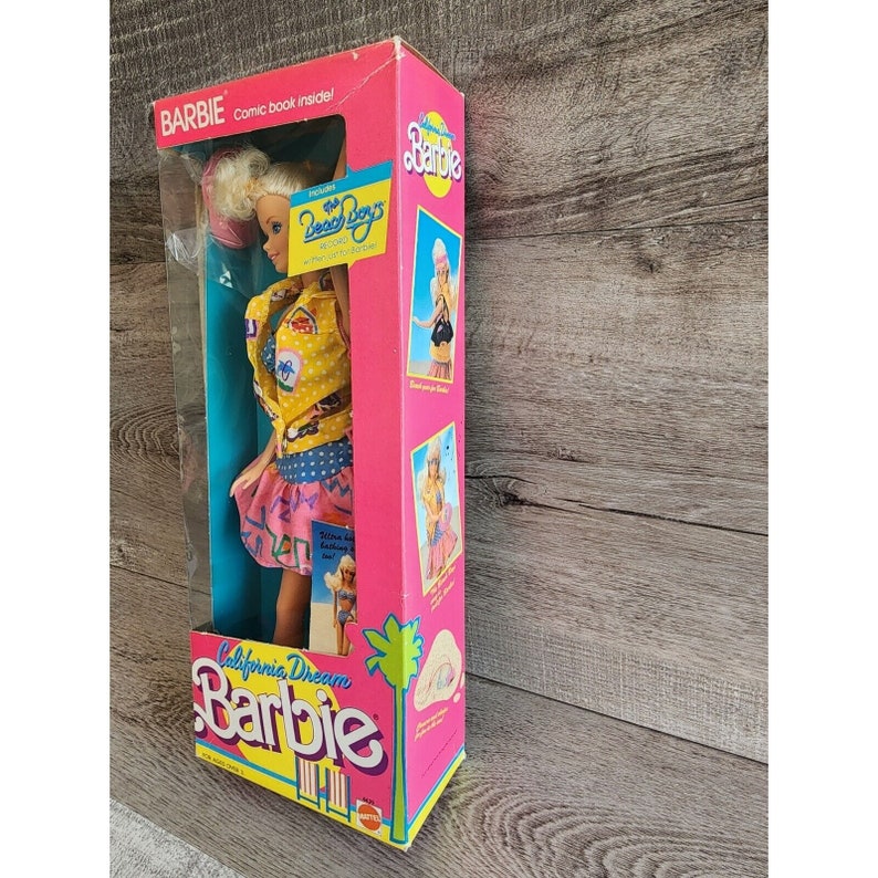 California Barbie Doll With Comic & Beach Boys Record 1987 Mattel 4439 NRFB - Etsy