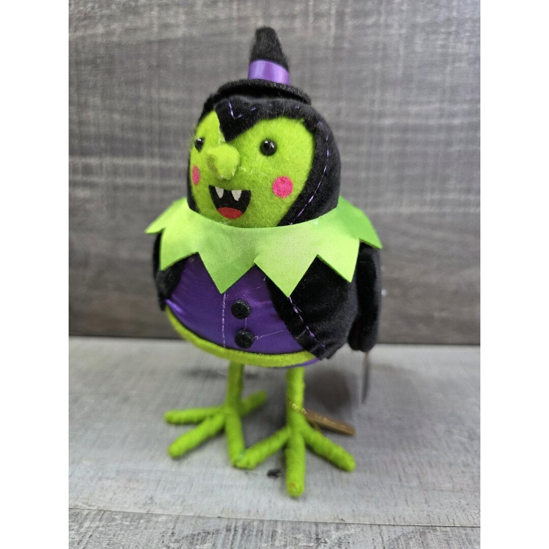 Hyde & Eek ! Featherly Friends Halloween Decor Bird Witch Spellma ...