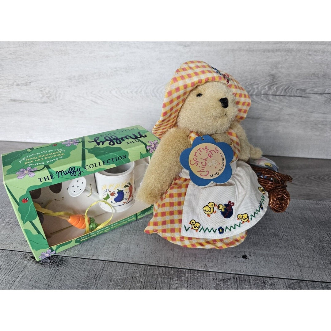 Muffy Vanderbear SPRING CHICKENS Bear & A Salad Ballad Gardening Tools ...
