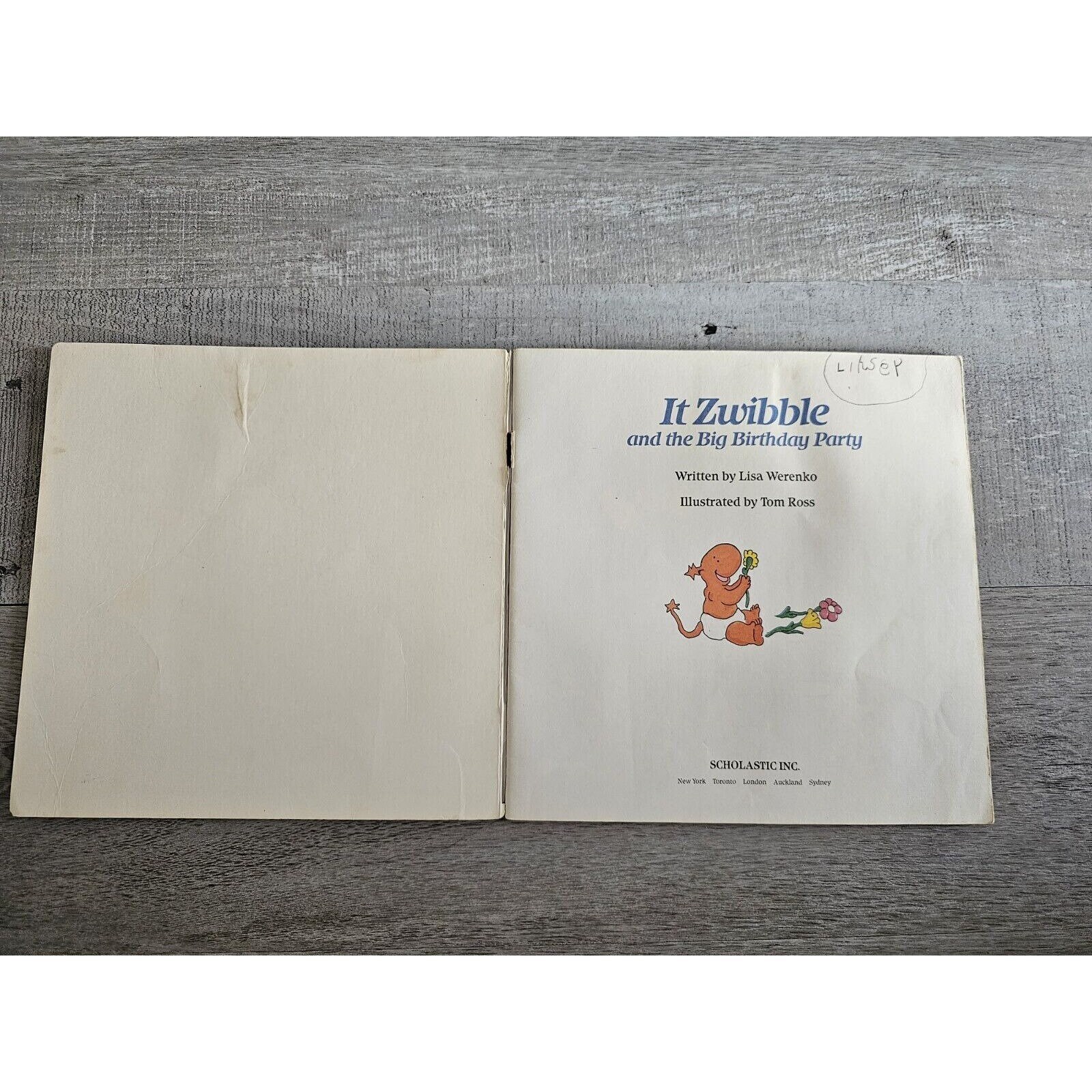 Vintage It Zwibble and the Big Birthday Party Book 1988 by - Etsy