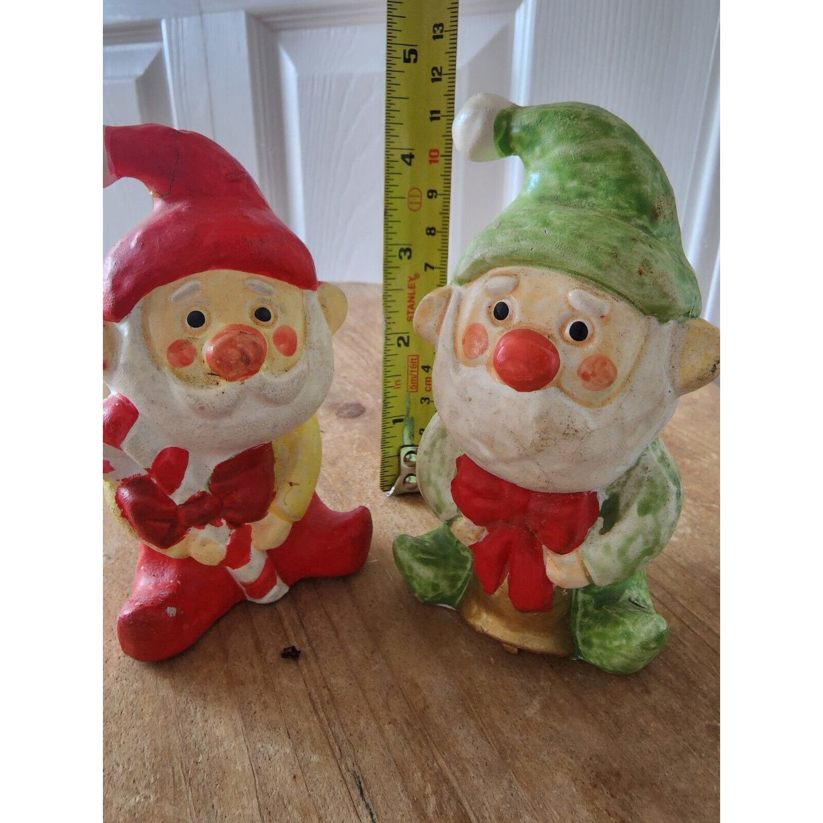 2 Vintage Santa's Elves Helpers 50s 60s MCM Handmade Japan Napcoware ...