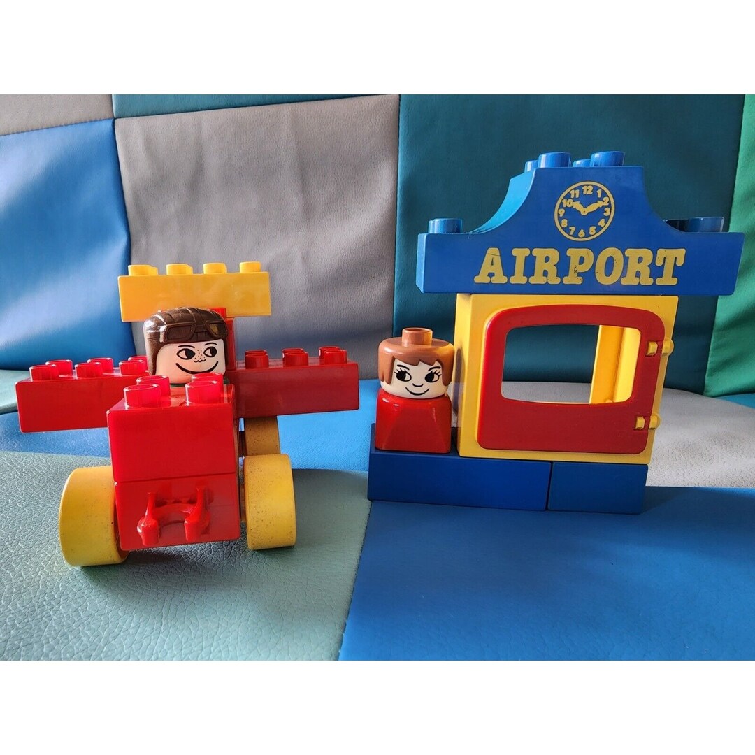 Vintage Lego Duplo # 2450 Preescolar AEROPUERTO con Avión - Etsy México