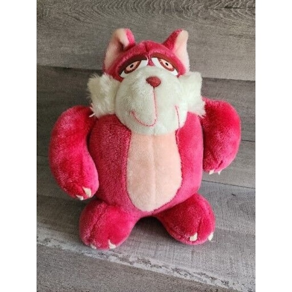 Mighty Star Quigley the Calamity Cat Pink Plush 12 Vintage Stuffed Toy 1980s Etsy UK