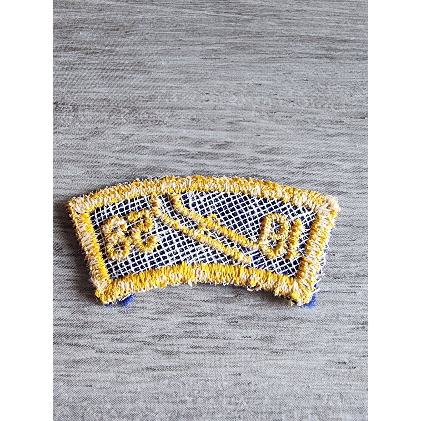 Vintage Boy Scout Blue Segment Gold Yellow PATCH 1958 BSA - Etsy