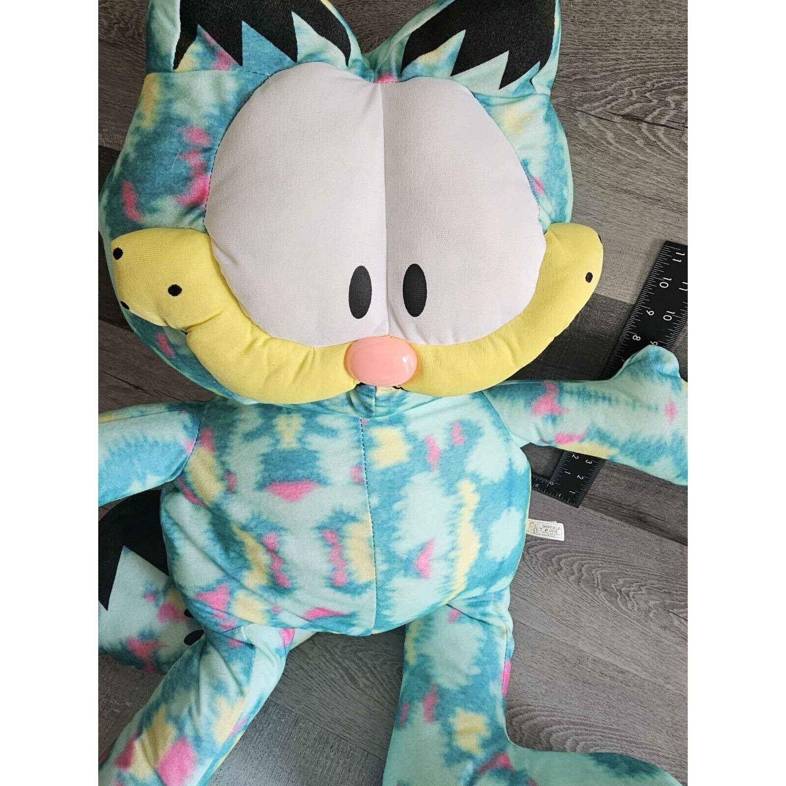 Huge GARFIELD 25 Color Blend Plush Tye Dye 40th Anniversary Stuffed ...